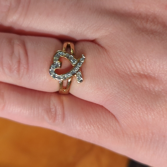 RS Covenant | Jewelry | 8 Karat Gold Electroplated Rsc Heart Ring Sz 7 ...